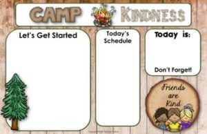 Digital Morning Work Assignment Slides Camping - Made By Teachers