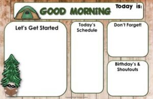 Digital Morning Work Assignment Slides Camping - Made By Teachers