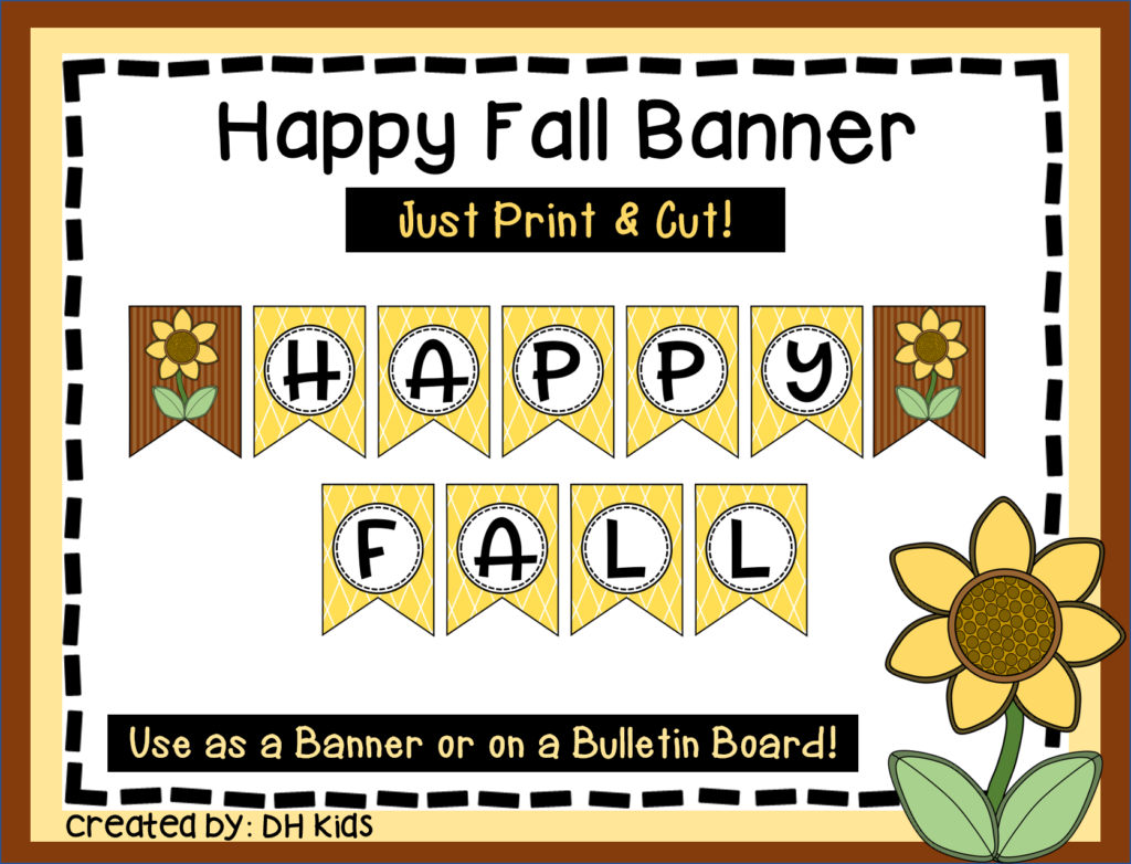 Back to School Banner - Happy Fall Bulletin Board | Made By Teachers