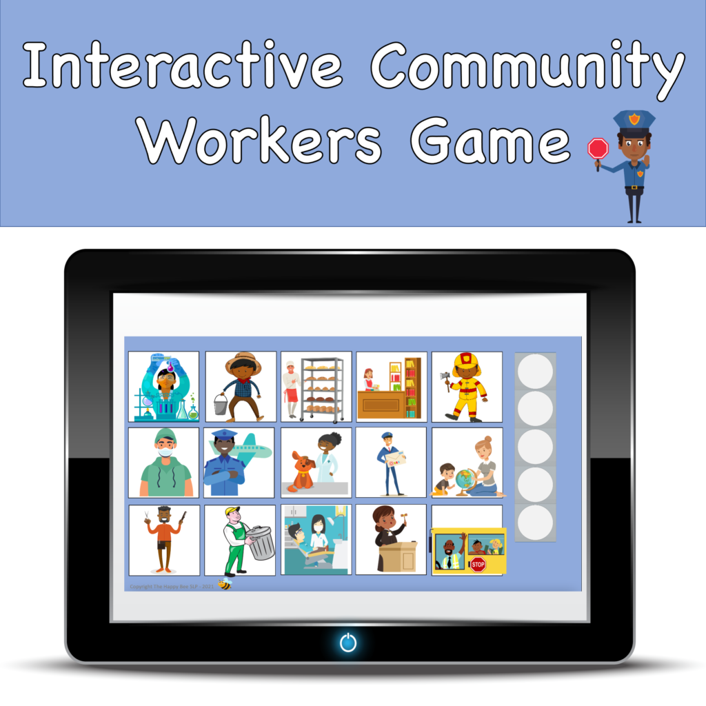 Community Workers Vocabulary: Interactive Game #2 | Made By Teachers