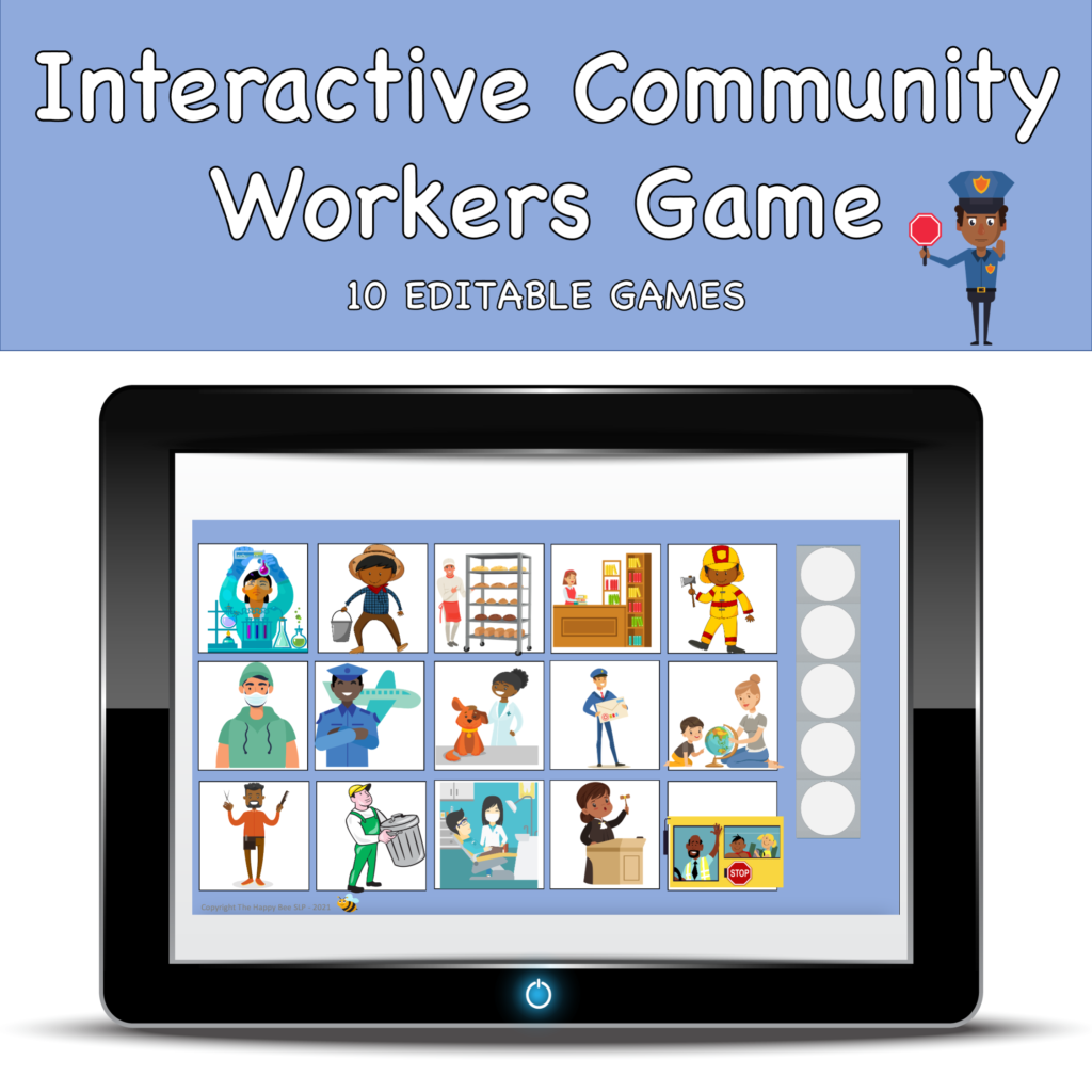 Community Workers Vocabulary Game Bundle - Made By Teachers
