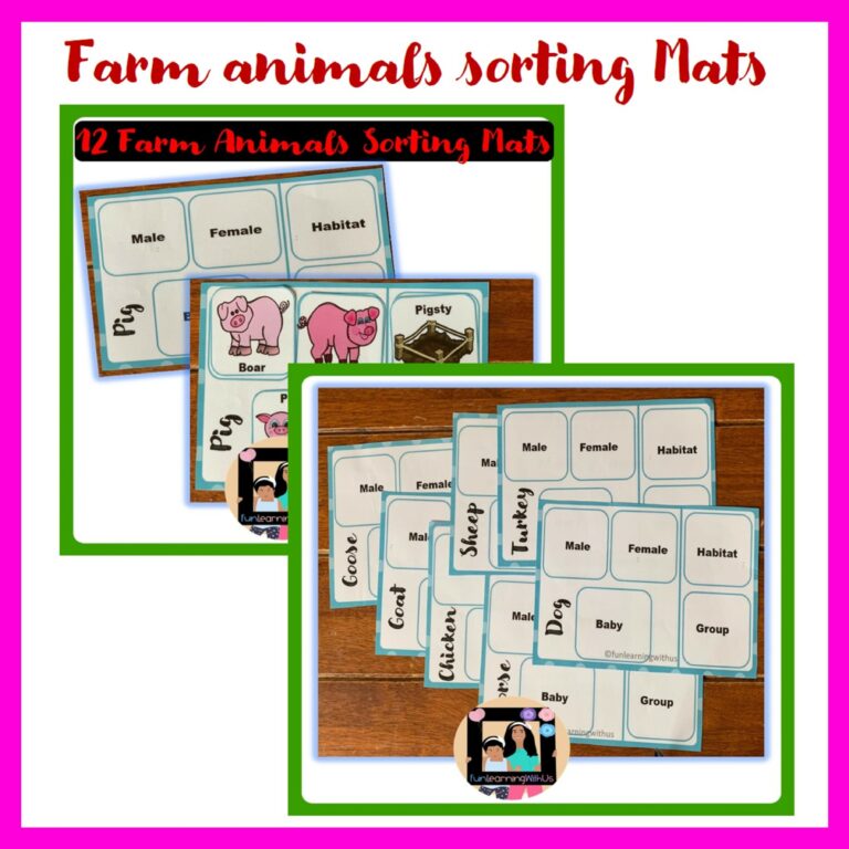 Sorting Mats for Centers for Preschool and Kinders - Made By Teachers