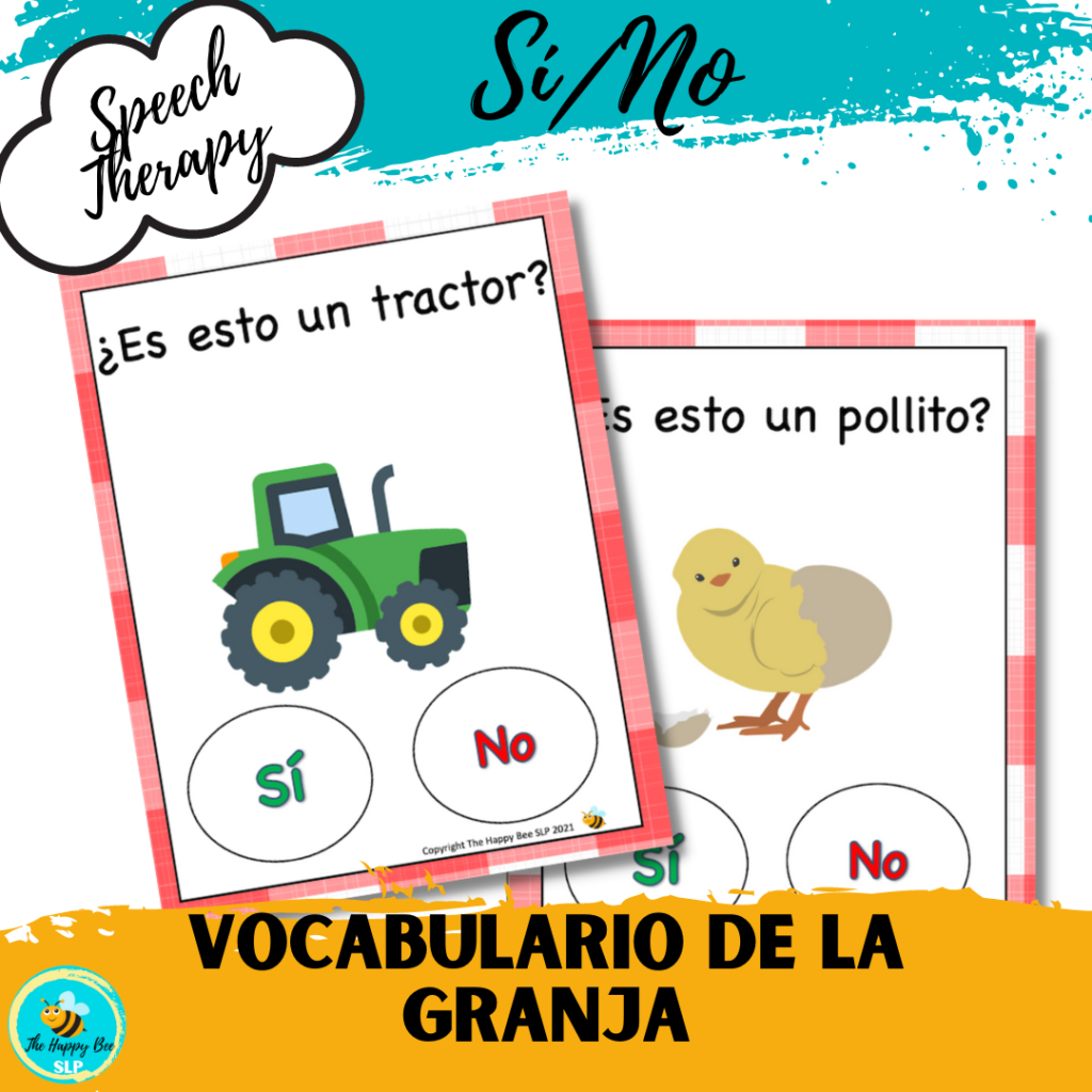 Yes/No - Sí/No Farm Vocabulary - Made By Teachers