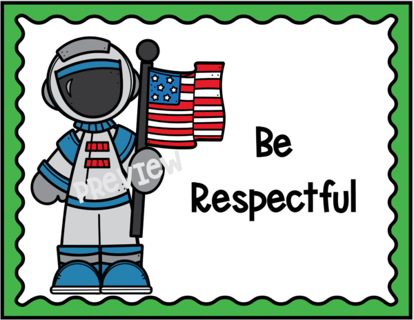 Classroom Rule Posters Space Themed | Made By Teachers