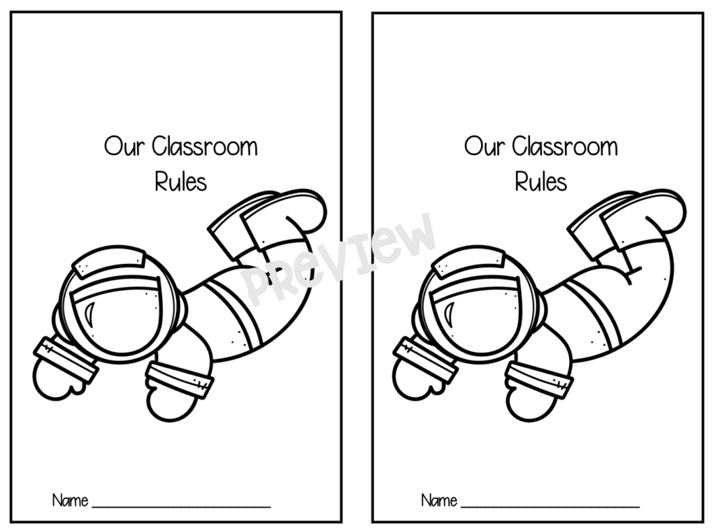 Classroom Rule Posters Space Themed - Made By Teachers