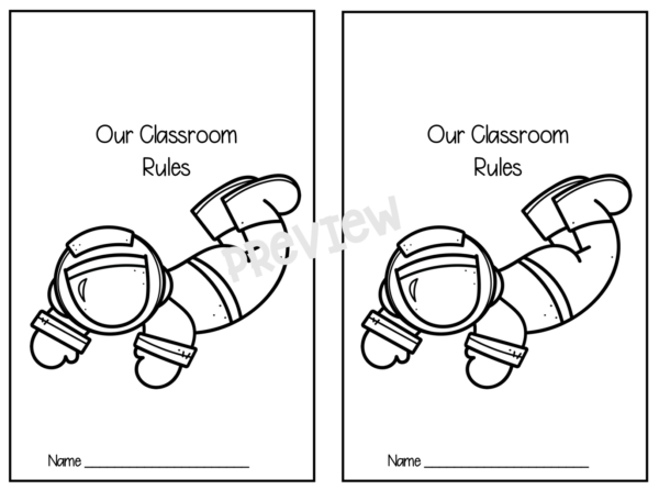 Classroom Rule Posters Space Themed - Made By Teachers