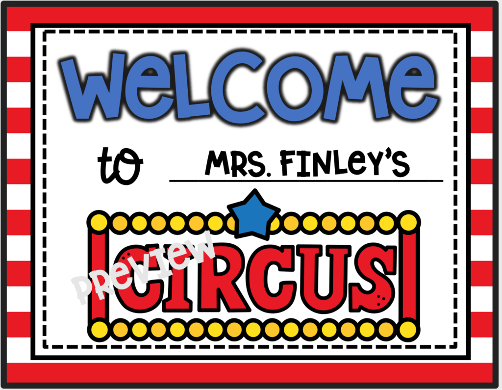 Circus Classroom Door Bulletin Board Decor - Made By Teachers