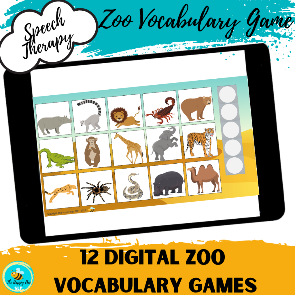 Zoo Vocabulary Bundle: Interactive games - Made By Teachers