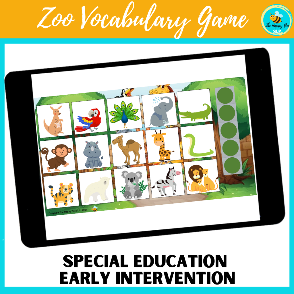 Zoo Vocabulary Bundle: Interactive games - Made By Teachers