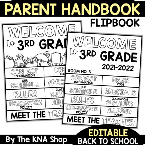 Parent Handbook Flipbook Meet the Teacher Night | Made By Teachers