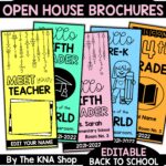 Editable Open House Brochure Meet the Teacher - Made By Teachers