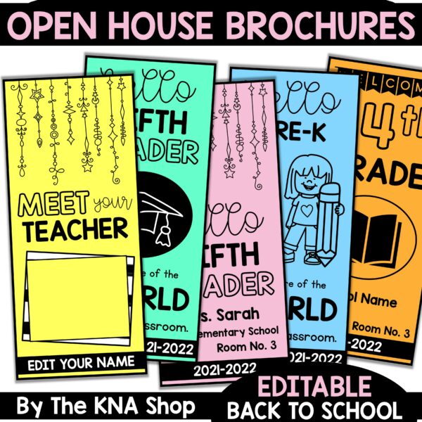 Editable Open House Brochure Meet the Teacher | Made By Teachers