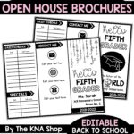 Editable Open House Brochure Meet the Teacher - Made By Teachers