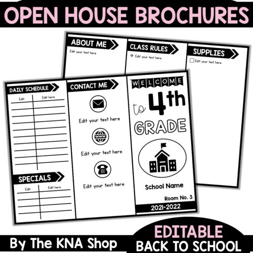 Editable Open House Brochure Meet the Teacher | Made By Teachers