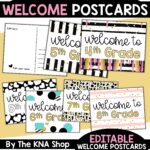 Editable Welcome Back to School Postcards | Made By Teachers