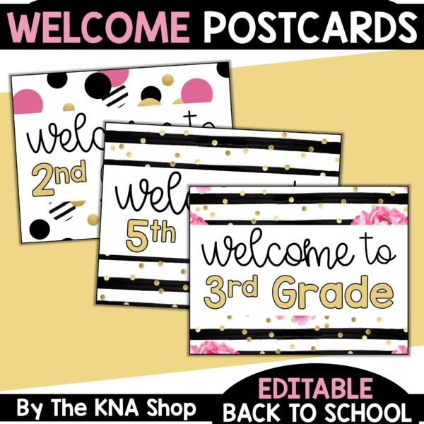 Editable Welcome Back to School Postcards | Made By Teachers