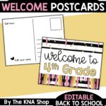 Editable Welcome Back to School Postcards | Made By Teachers
