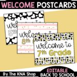 Editable Welcome Back to School Postcards | Made By Teachers
