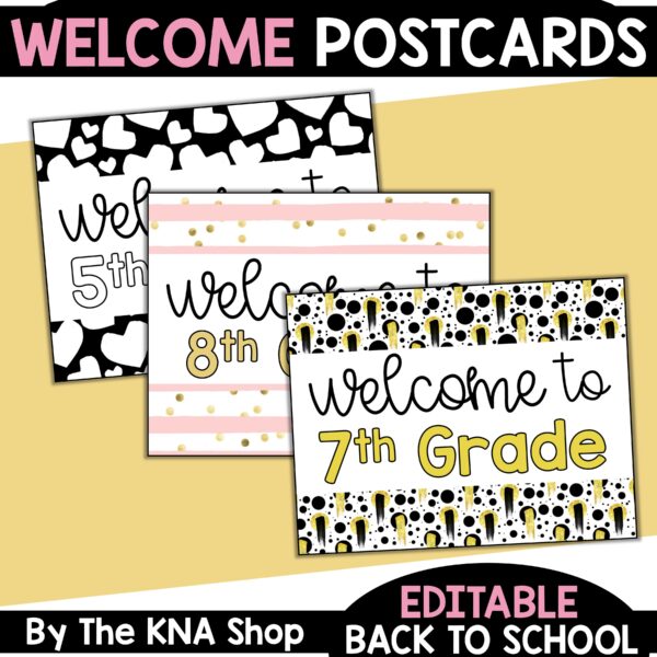 Editable Welcome Back to School Postcards | Made By Teachers