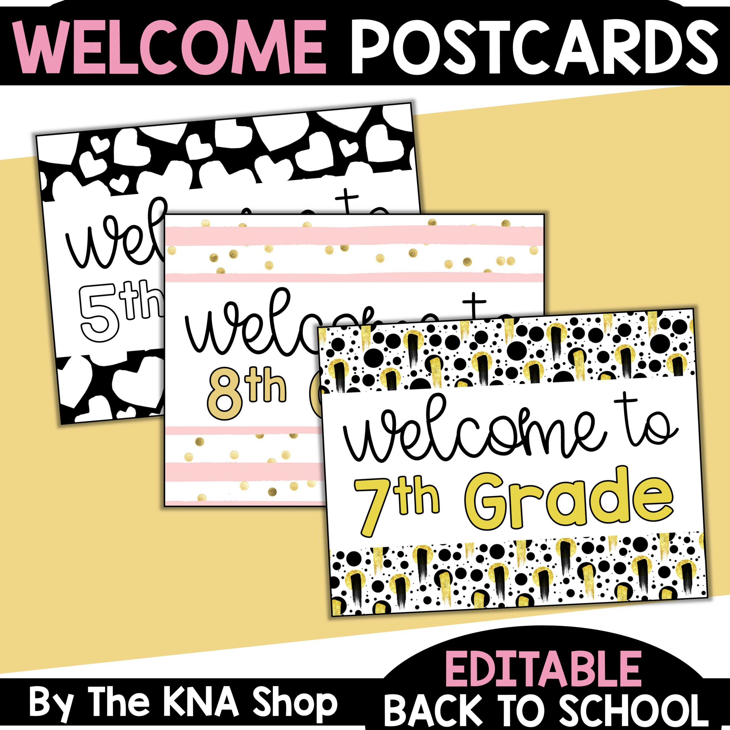 Editable Welcome Back to School Postcards | Made By Teachers