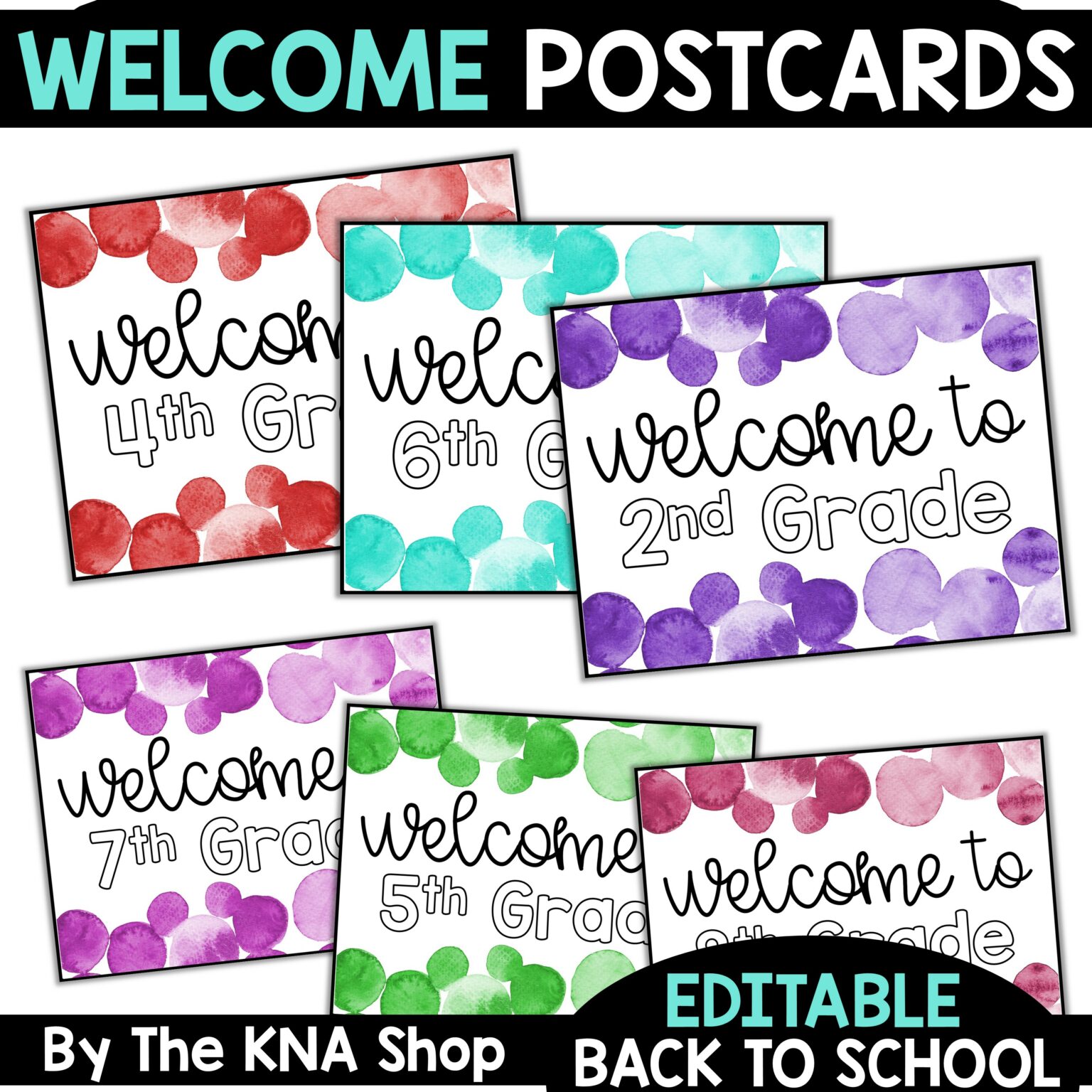 Welcome Back to School Postcards Editable | Made By Teachers