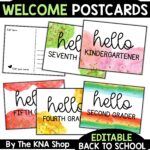 Welcome Back to School Postcards Editable - Made By Teachers