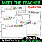 Meet the Teacher Slideshow Editable Open House - Made By Teachers