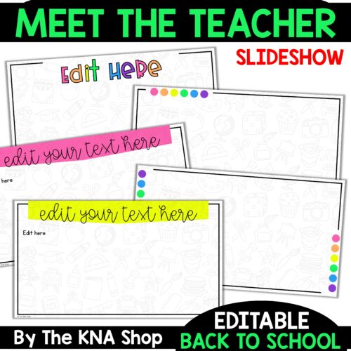Meet the Teacher Slideshow Editable Open House - Made By Teachers