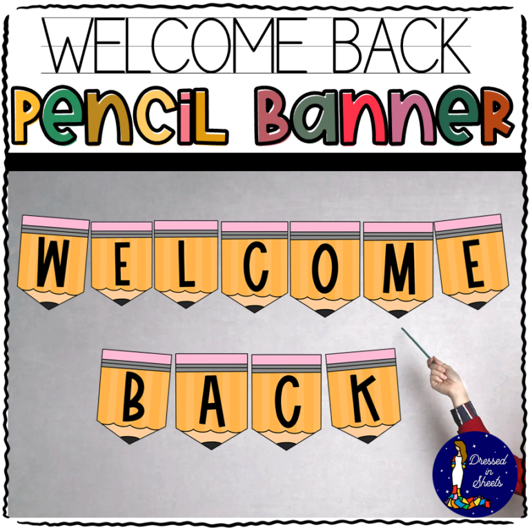 Pencil Pennant Banner | Made By Teachers