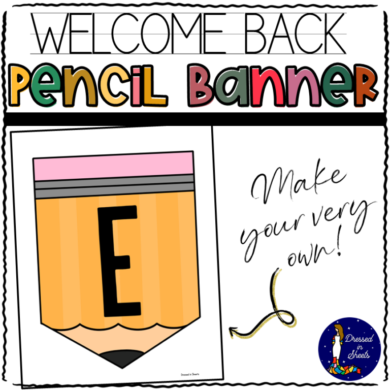 Pencil Pennant Banner | Made By Teachers