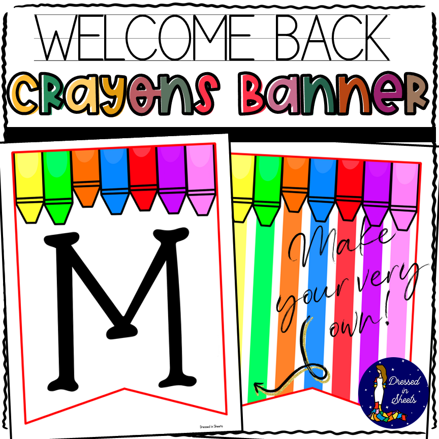 Crayons Pennant Banner | Made By Teachers