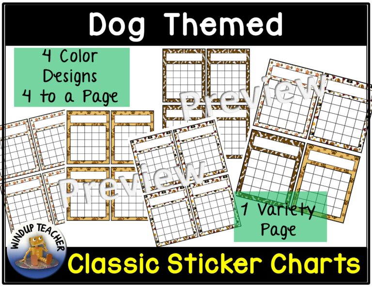 Dog Sticker Chart BUNDLE - Made By Teachers