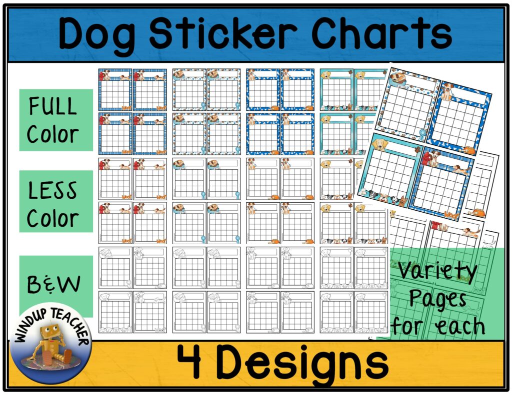 Dog Sticker Chart BUNDLE - Made By Teachers