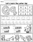 Back to School Alphabet Worksheets | Kindergarten - Made By Teachers