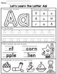 Back to School Alphabet Worksheets | Kindergarten - Made By Teachers