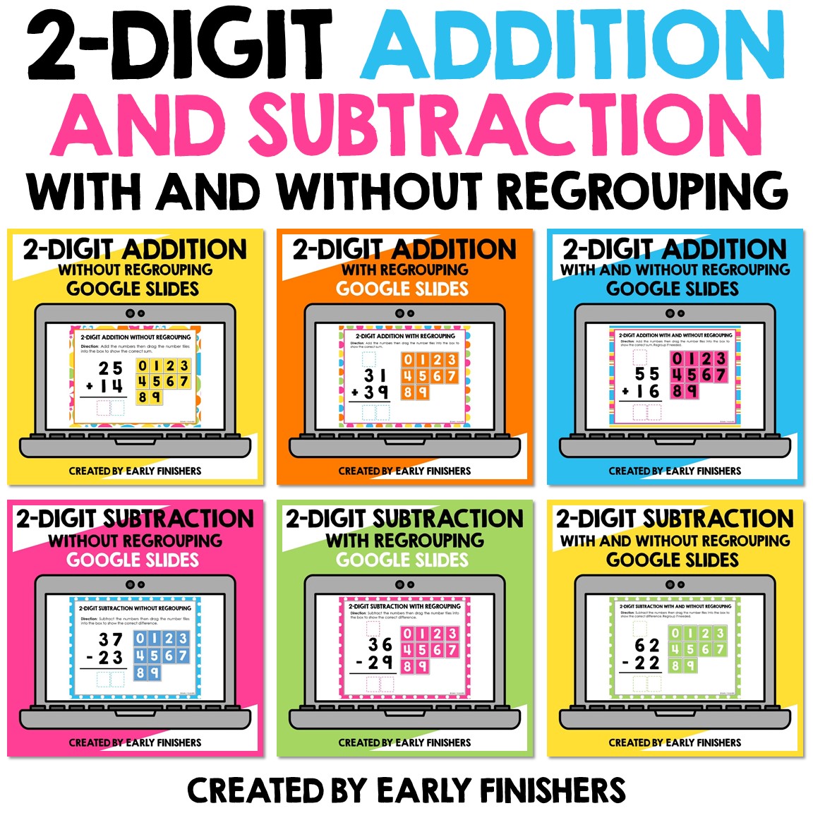 2 Digit Addition Subtraction Regrouping Made By Teachers