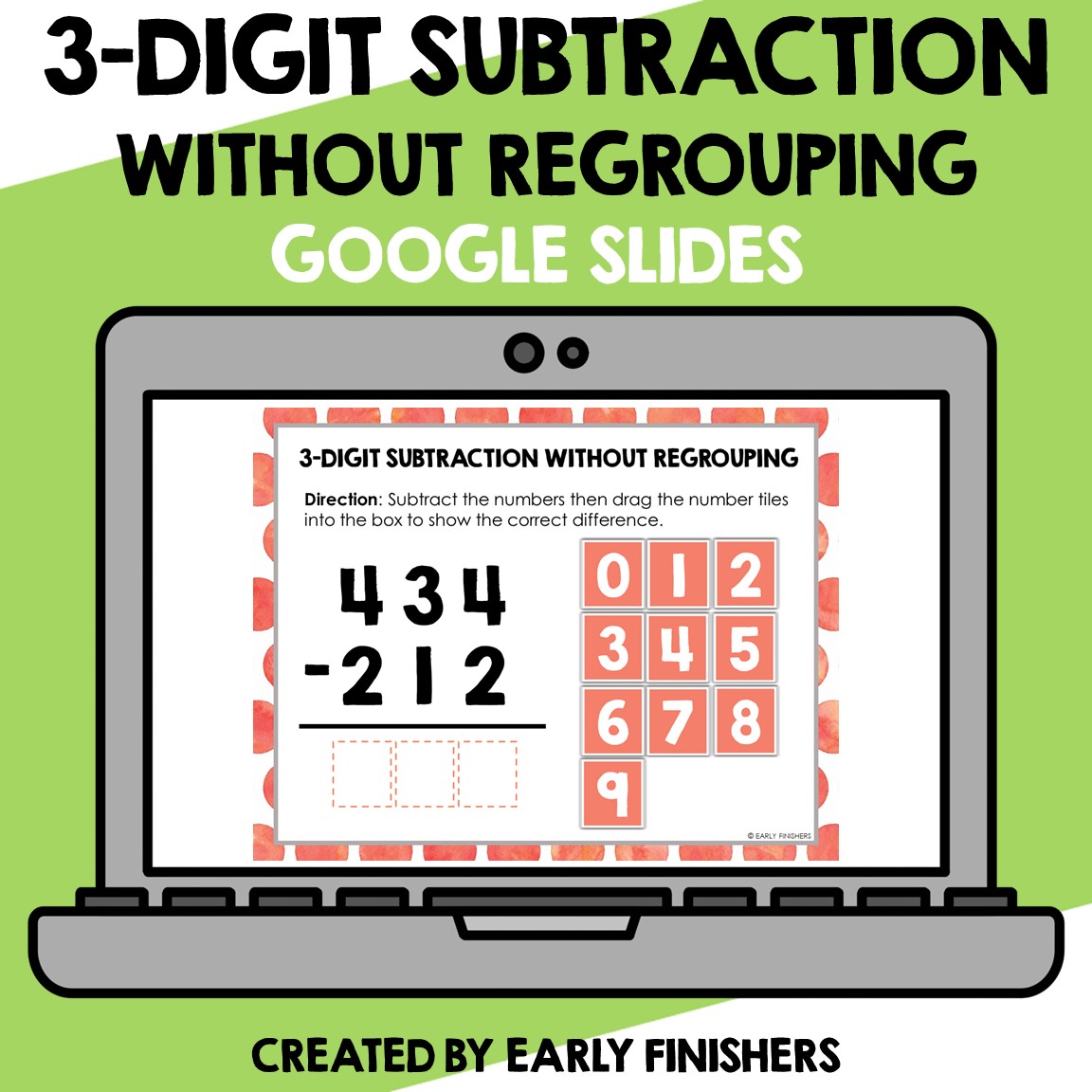 3 Digit Subtraction Without Regrouping Made By Teachers
