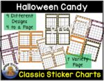 Halloween Candy Classic Sticker Charts - Made By Teachers