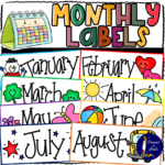 Printable Monthly Labels | Made By Teachers