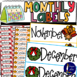 Printable Monthly Labels | Made By Teachers