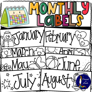 Printable Monthly Labels | Made By Teachers