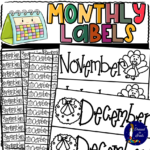 Printable Monthly Labels | Made By Teachers