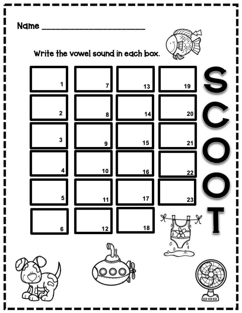 Short Vowel Scoot - Made By Teachers