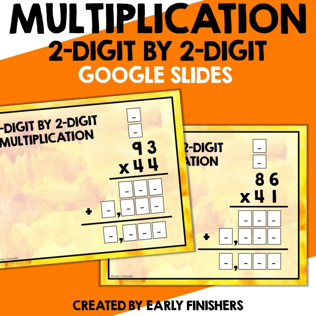 2 Digit By 2 Digit Multiplication Made By Teachers