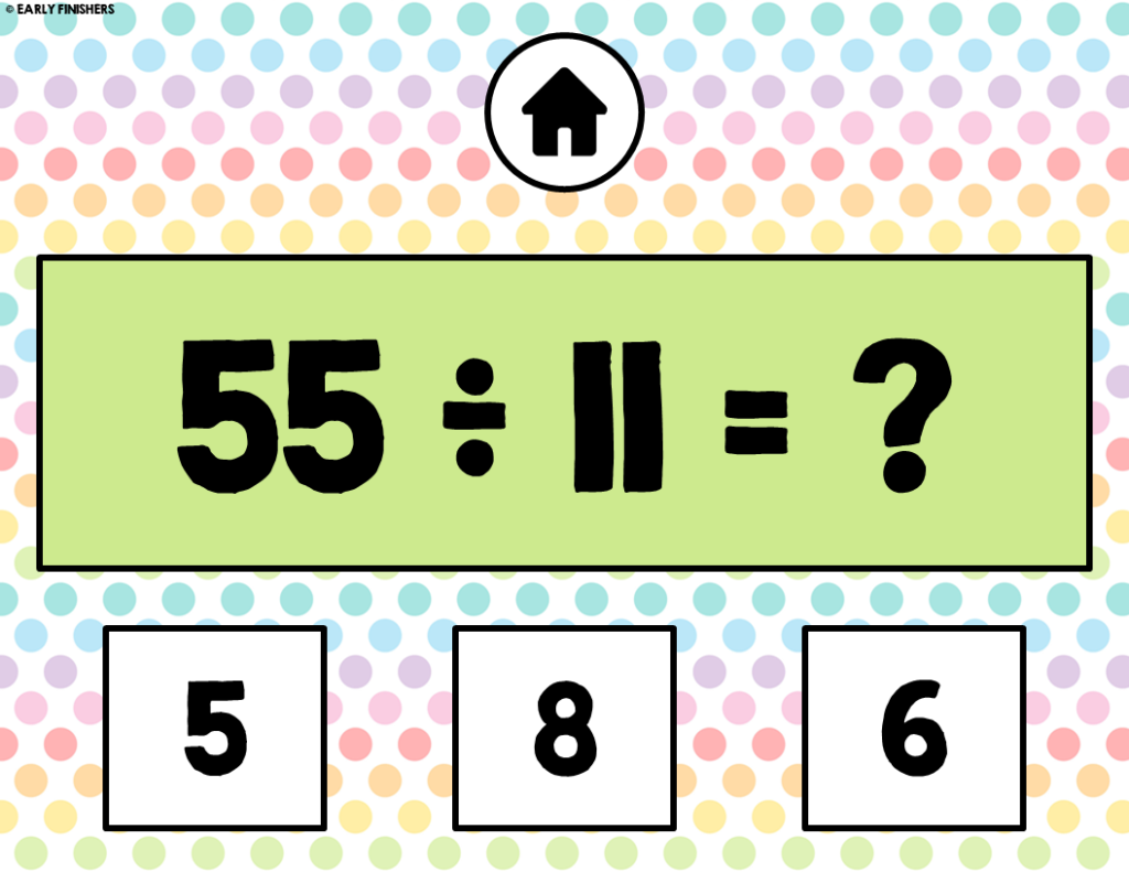 Division Facts Games Google Slides™ PowerPoint | Made By Teachers