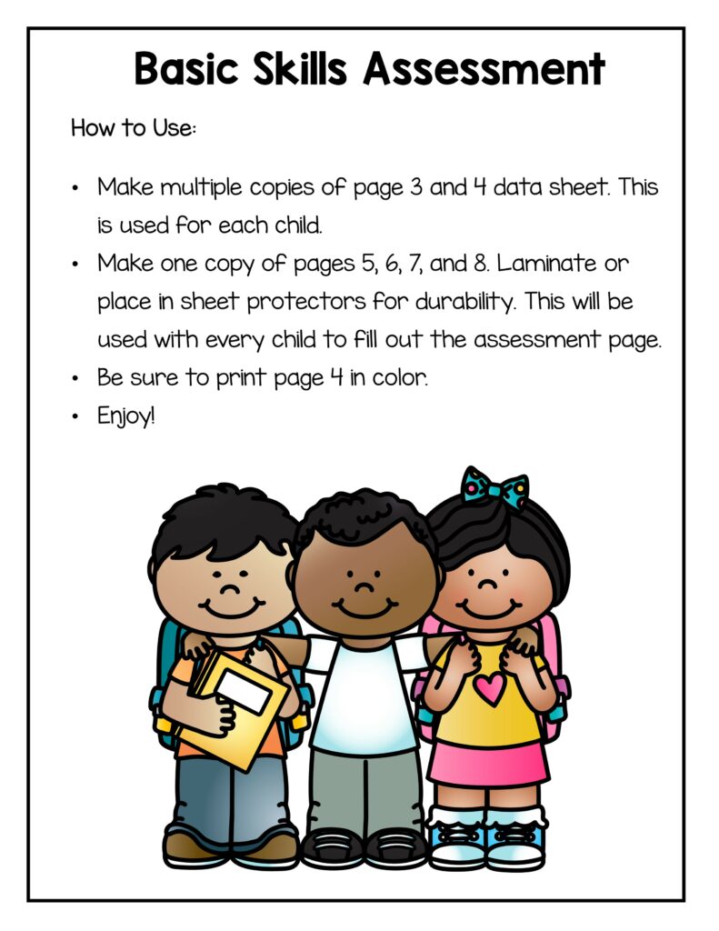 Basic Skills Assessment | Made By Teachers