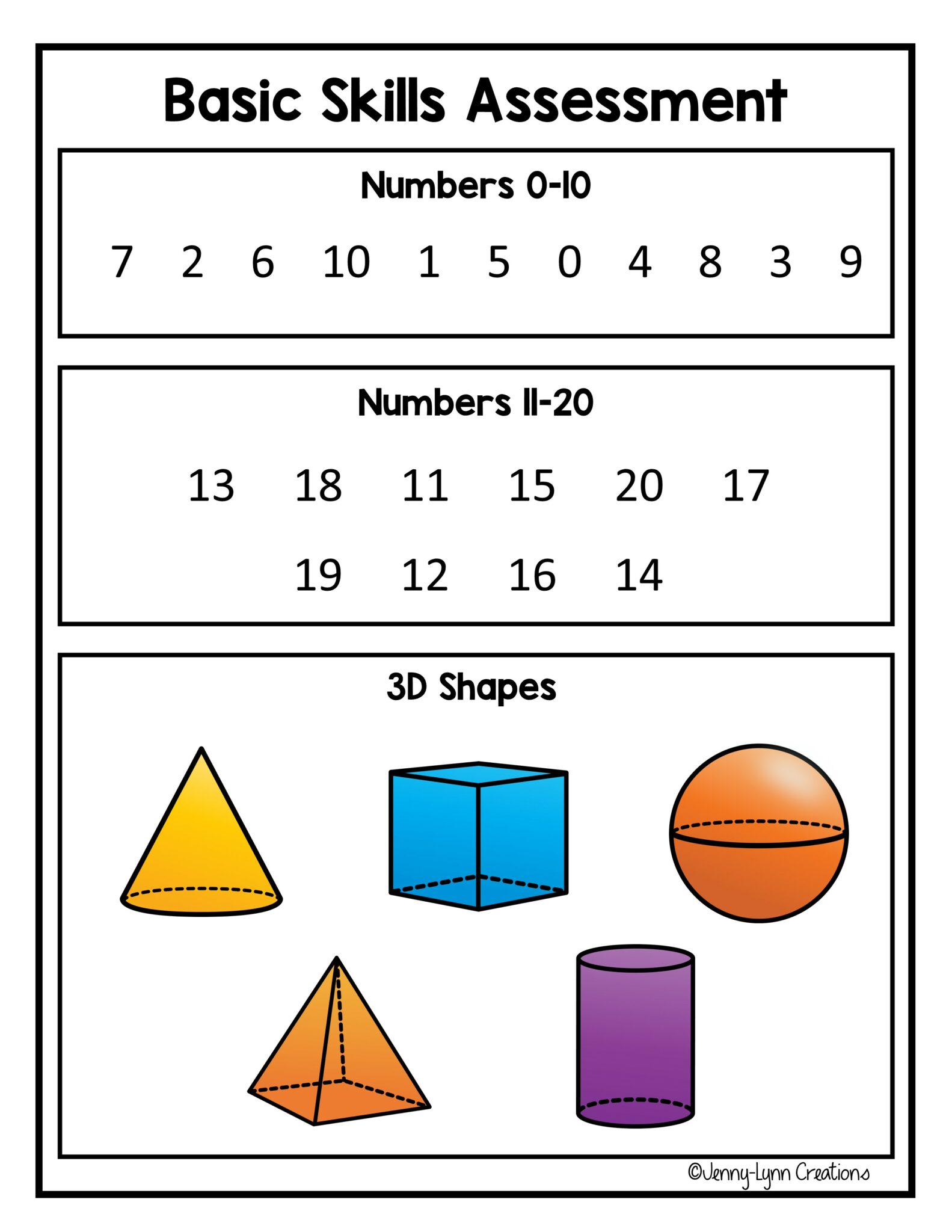 Basic Skills Assessment - Made By Teachers