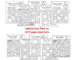 ADDITION & SUBTRACTION MATH FACTS PRACTICE MAZES WORKSHEETS | Made By ...