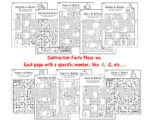 ADDITION & SUBTRACTION MATH FACTS PRACTICE MAZES WORKSHEETS | Made By ...