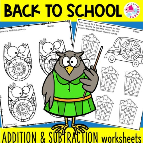 ADDITION AND SUBTRACTION MATH FACTS PRACTICE FACT FAMILIES | Made By ...